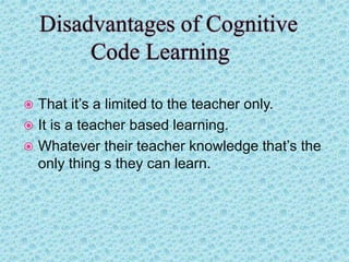 cognitive code learning | PPTX