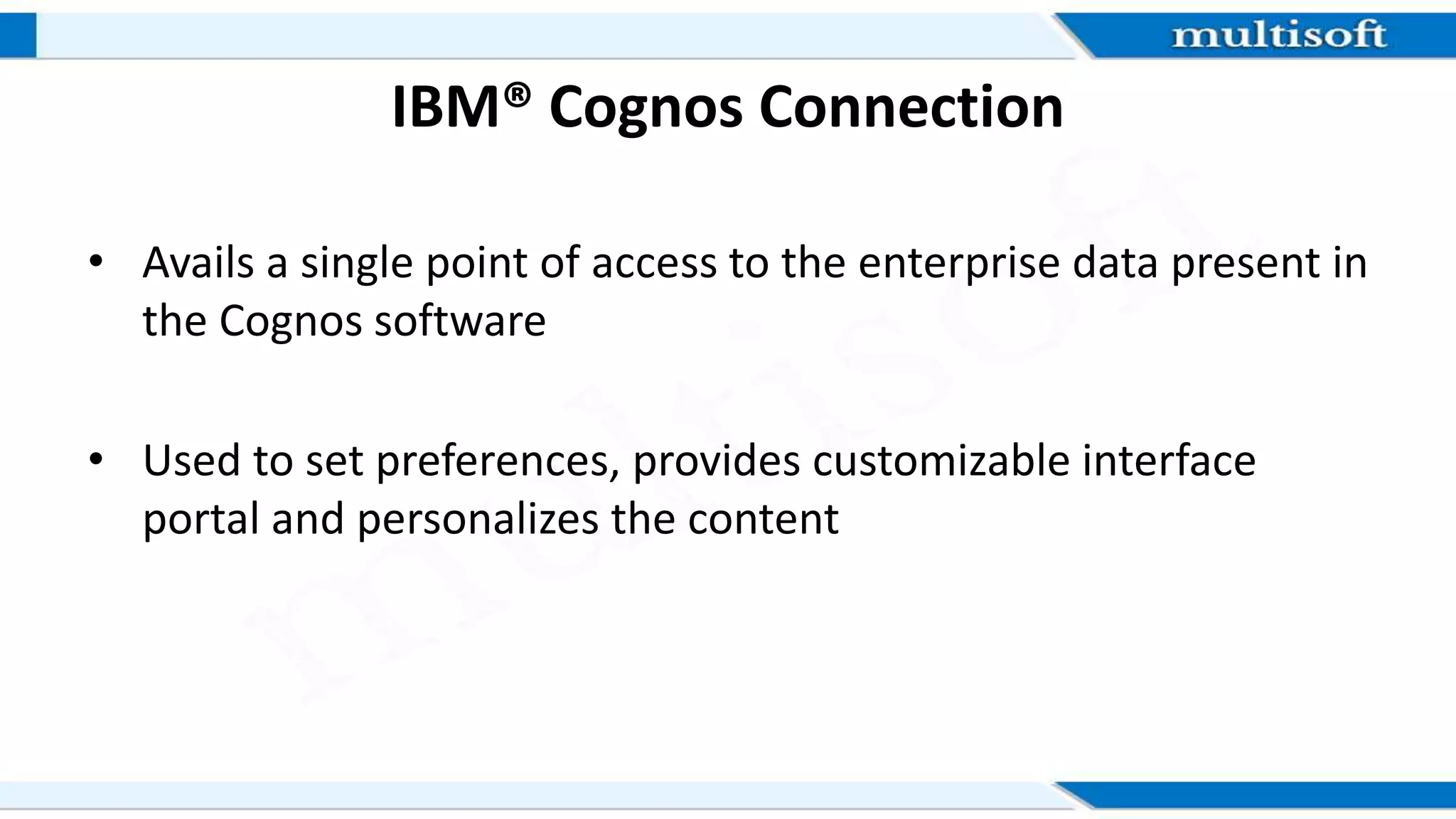Components of IBM® Cognos BI | PPT