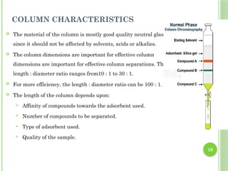 column chromatography & ion exchange chromatography | PPTX