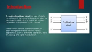 combinational logic circuits and its application. | PPT