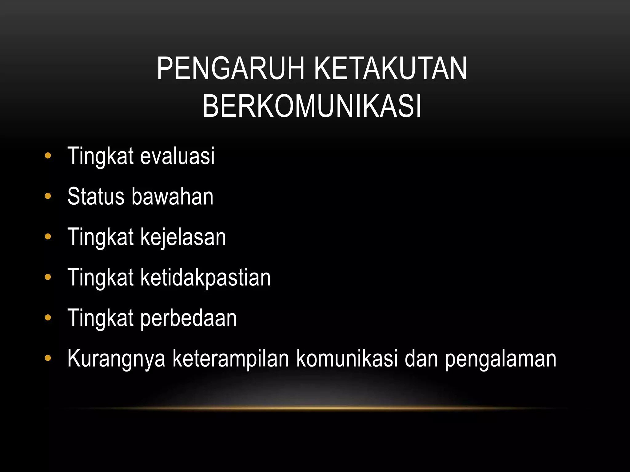 communication apprehension | PPTX