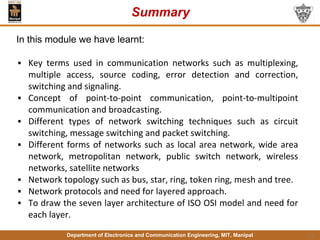 Electronics PPT Communication Networks.pdf | Computer Networking | Computing