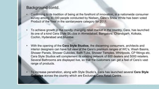 Ppt company report cera sanitaryware ltd final | PPTX