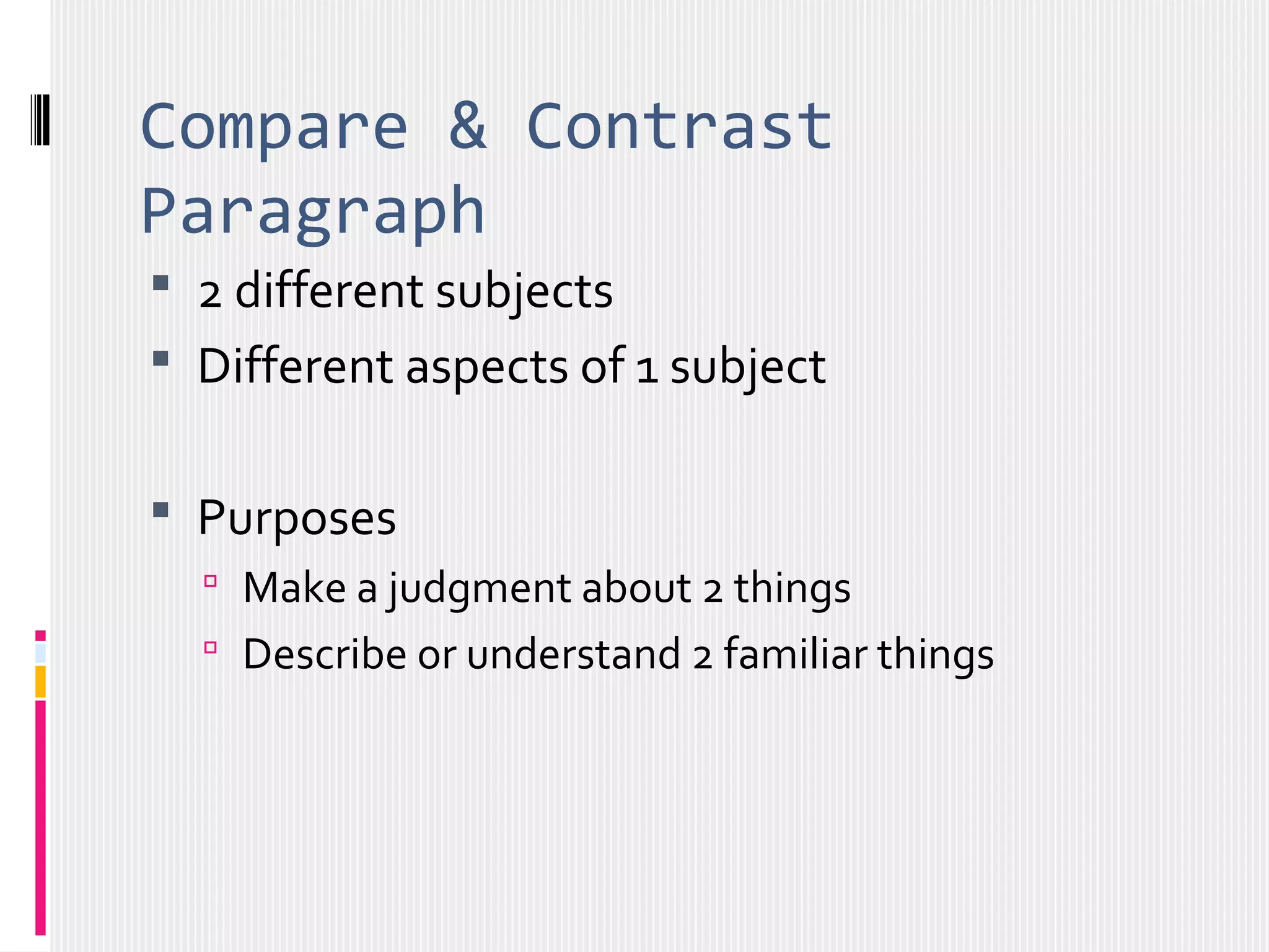 Compare & Contrast Writing | PPT