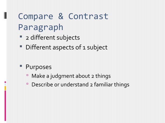 Compare & Contrast Writing | PPT
