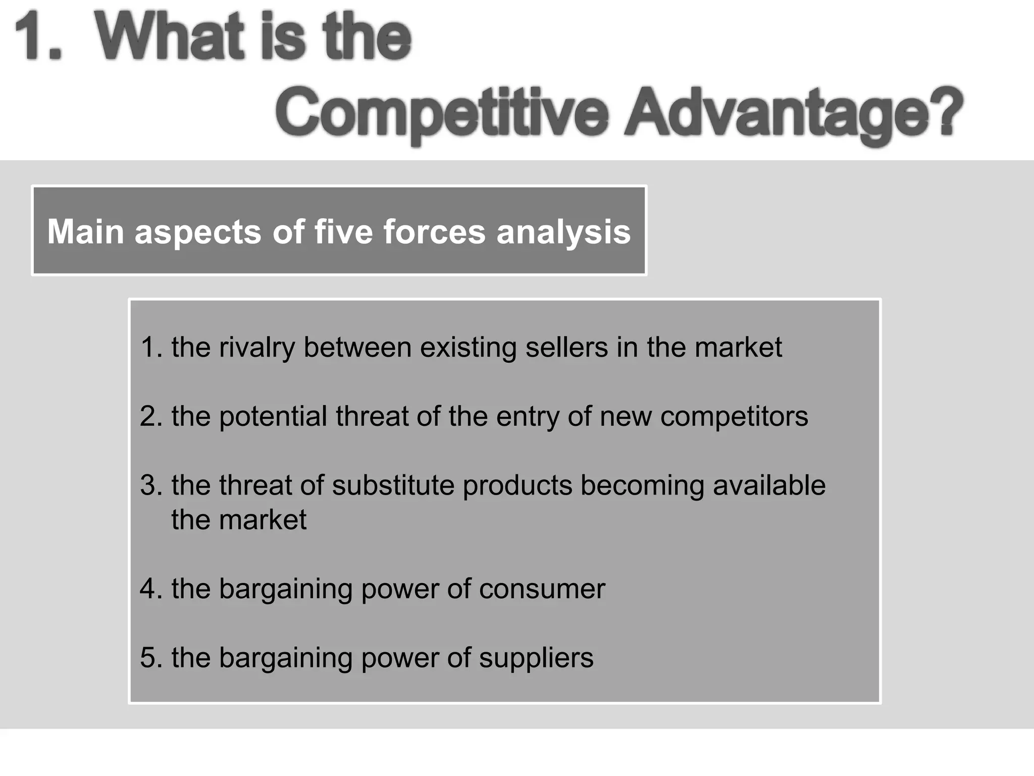 Ppt competitive advantage | PPTX