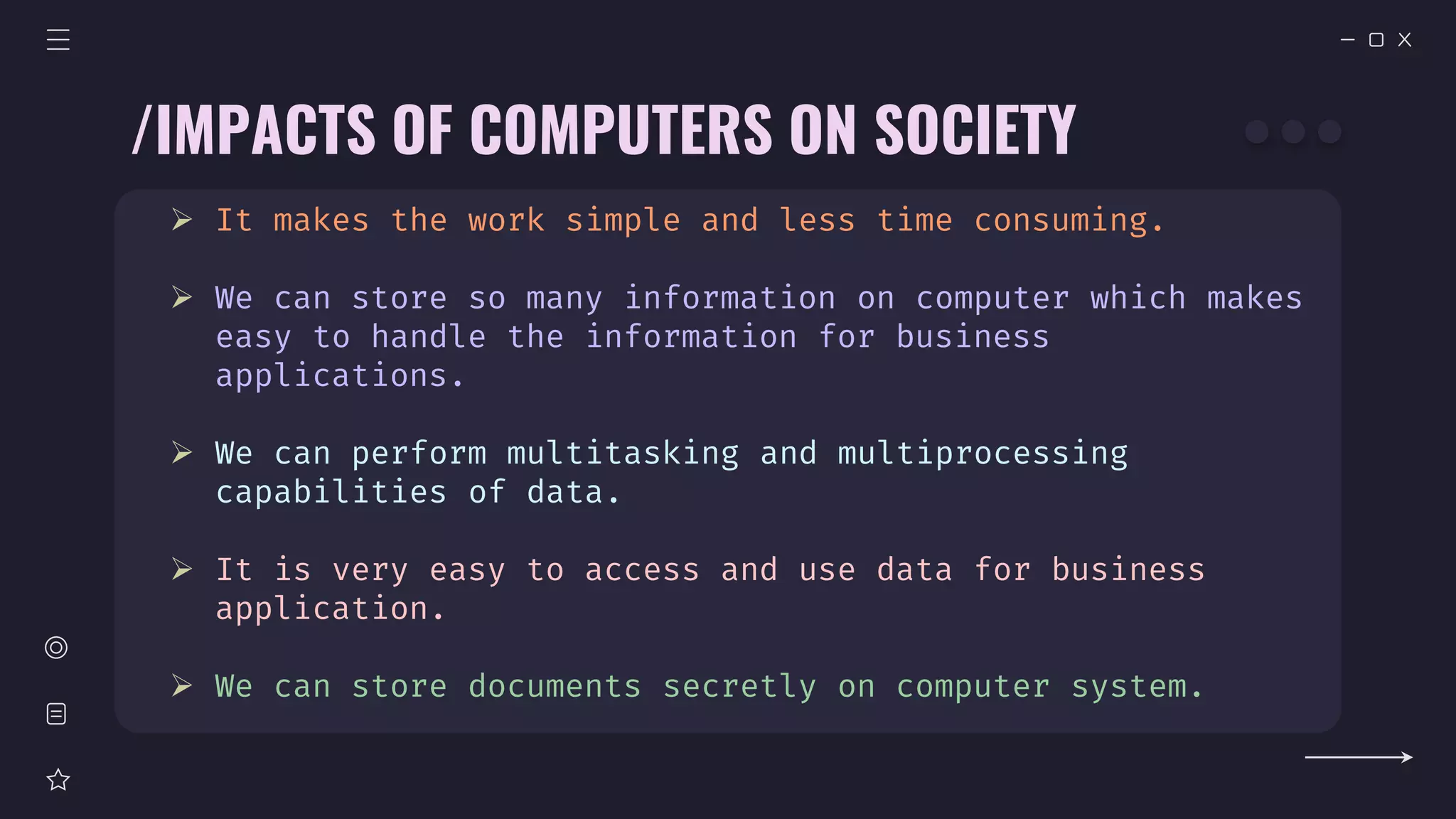 USAGE AND IMPACTS OF COMPUTER | PPT
