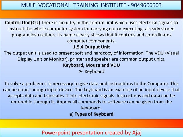 Ppt computer by ajaj | PPTX | Computing | Technology & Computing