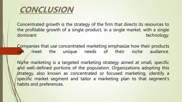 PPT Concentration Strategies, Strategic management | PPTX | Marketing ...