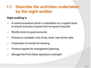 By LK_Front Office_Conduct_a_night_audit | PPTX