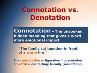 Ppt connotation and denotation | PPTX