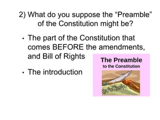 Ppt constitution review and intro to the bill of rights | PPTX