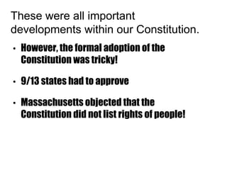 Ppt constitution review and intro to the bill of rights | PPTX
