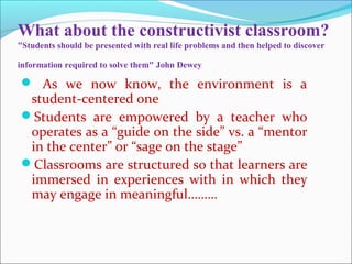 Ppt constructivism copy | PPT | Educational Assessment | Education