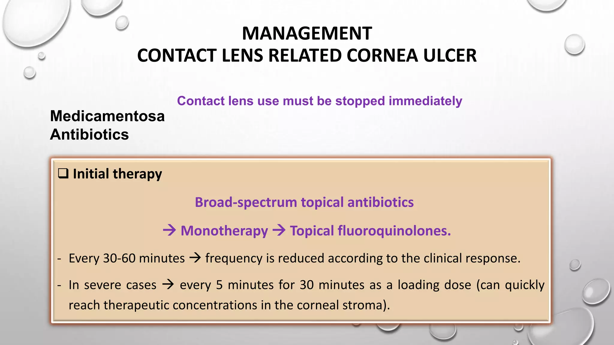 Ppt Contact Lens Induced Corneal Ulcer Pptx