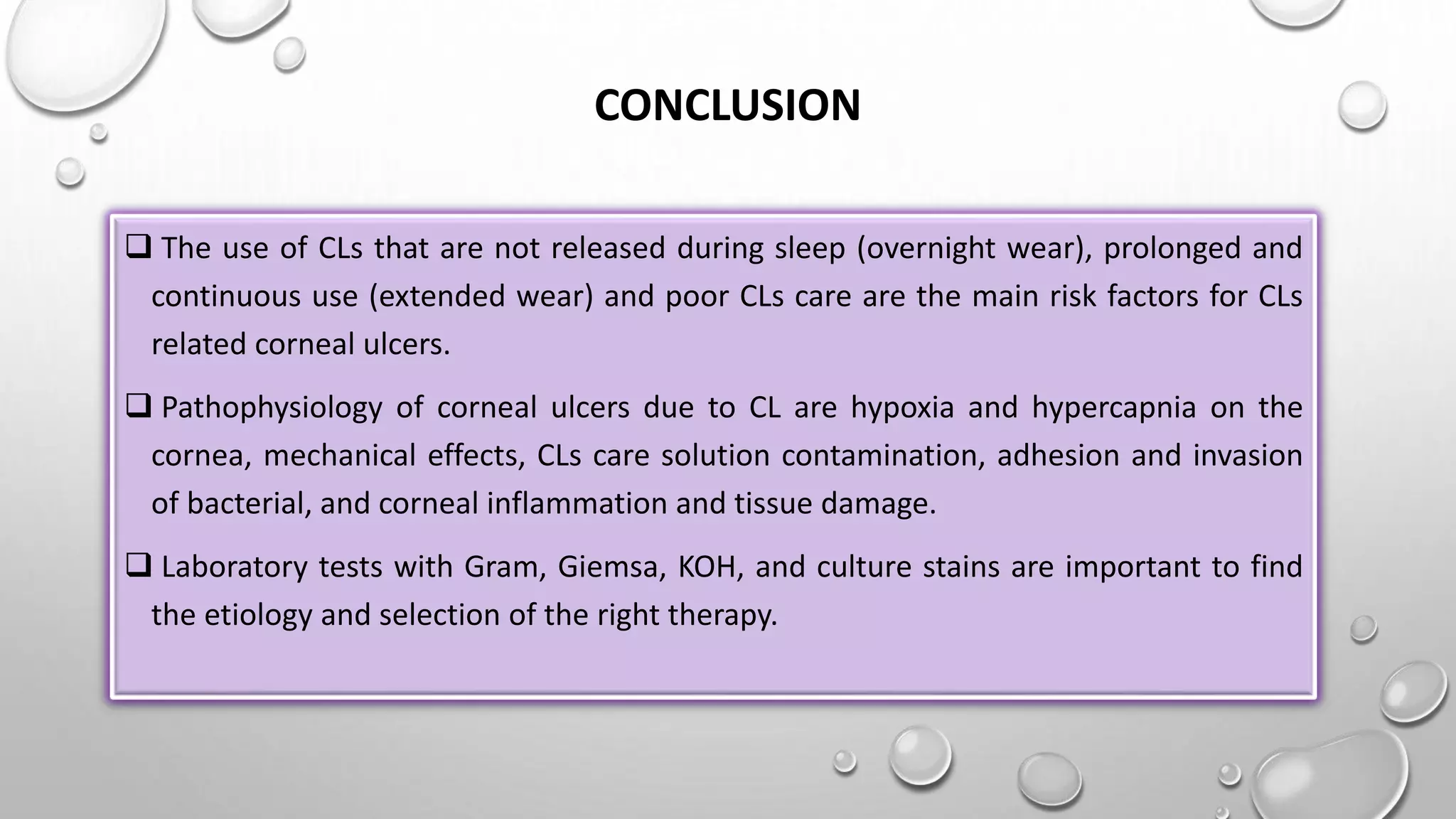 Ppt Contact Lens Induced Corneal Ulcer Pptx