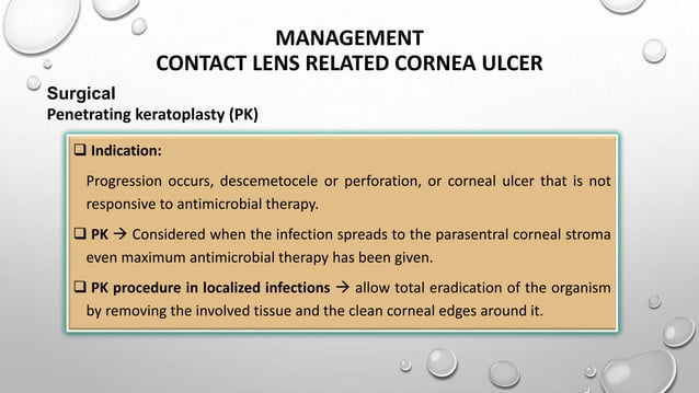 Ppt contact lens induced corneal ulcer | PPT