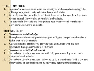 IT Consulting - Caprium | PPTX