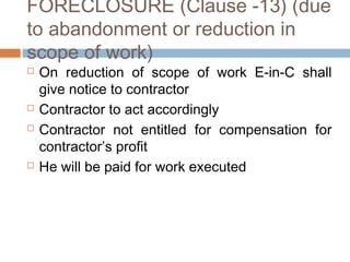 Suspensions and Delays in Construction Contract | PPT