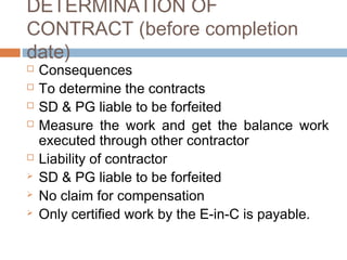 Suspensions and Delays in Construction Contract | PPT