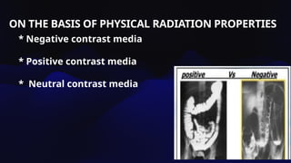 Presentation on the topic of contrast media | PPTX