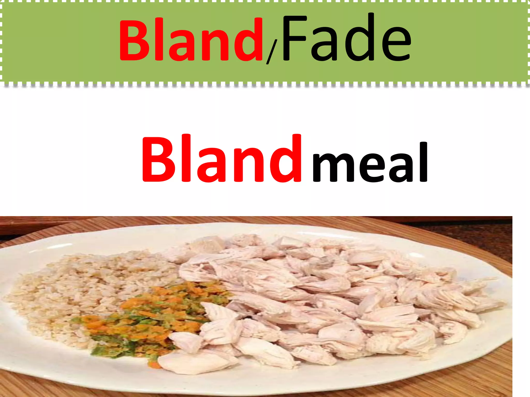 Les adjectifs en anglais décrivant la nourriture. | PPT