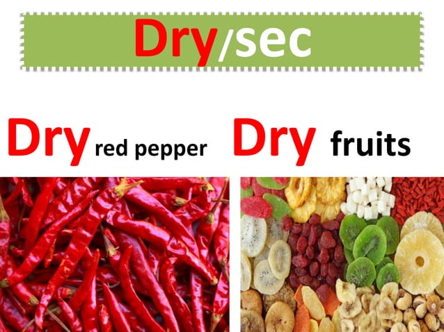 Les adjectifs en anglais décrivant la nourriture. | PPT