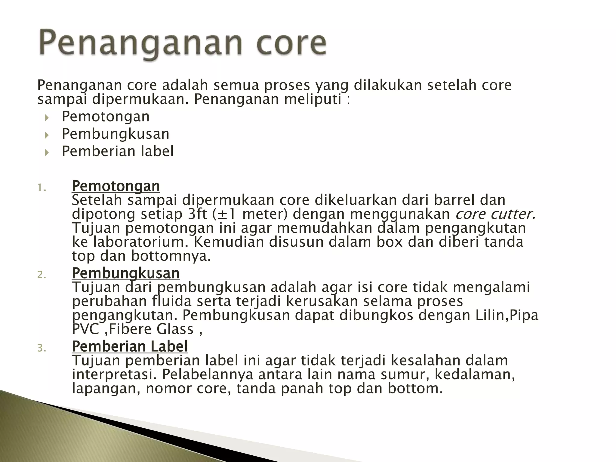 Ppt coring by ayu nurvita indrianti | PPTX