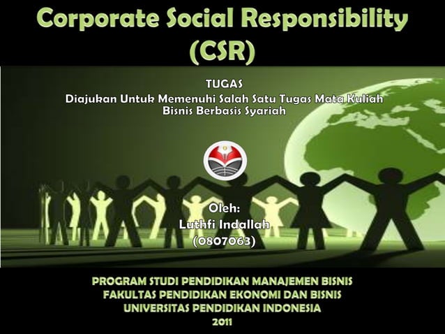 Ppt corporate social responsibility (csr) | PPTX