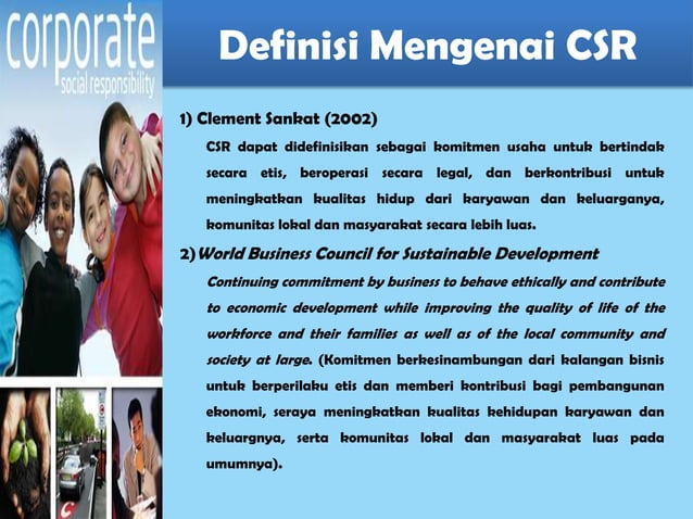 Ppt corporate social responsibility (csr) | PPTX