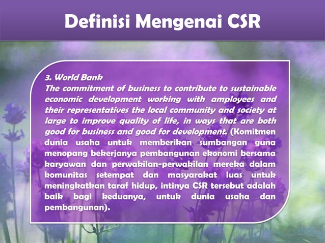 Ppt corporate social responsibility (csr) | PPTX