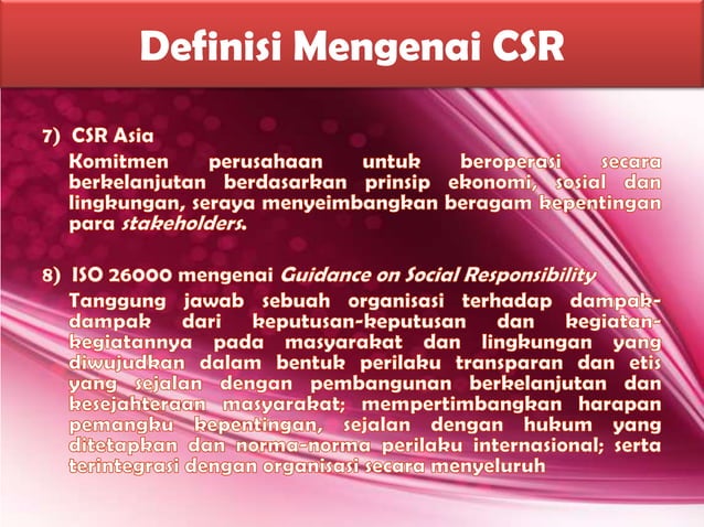 Ppt corporate social responsibility (csr) | PPTX