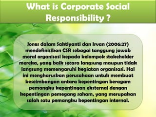 Ppt corporate social responsibility (csr) | PPTX