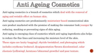 Anti- Ageing cream/ cosmetics | PPTX
