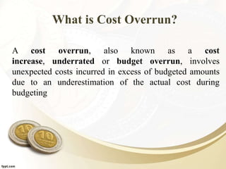 cost overuns in construction industry | PPT
