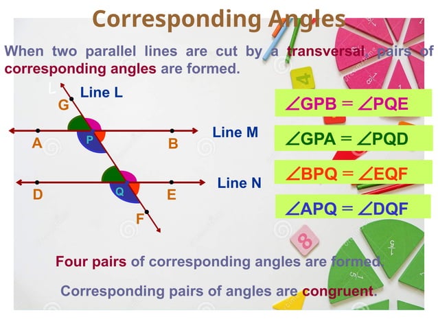 Parallel lines and Transversal ( Math 8 ) | PPTX