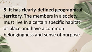 Concept of Society and its types.......... | PPTX