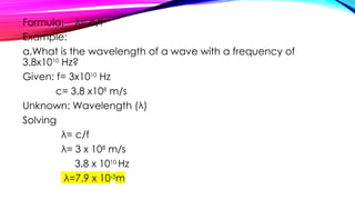SCIENCE 10 PPT- Compare the relative wavelengths | PPTX