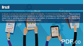 Countries that have made electronic signatures legal | PPT