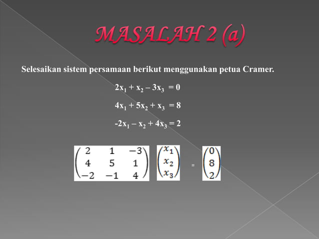 Ppt cramer rules | PPT