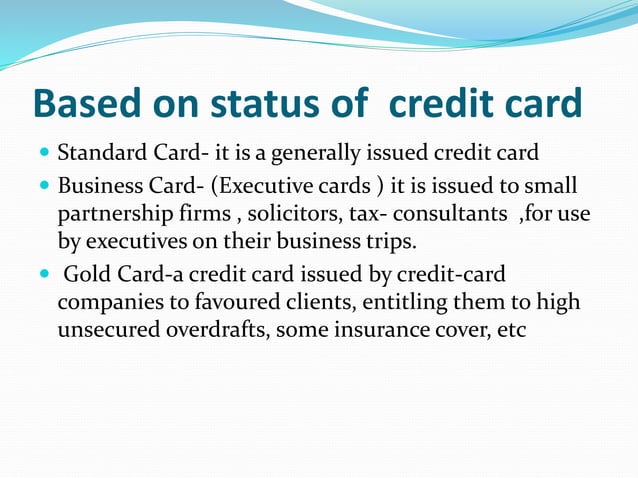 Ppt credit card for any bank | PPTX