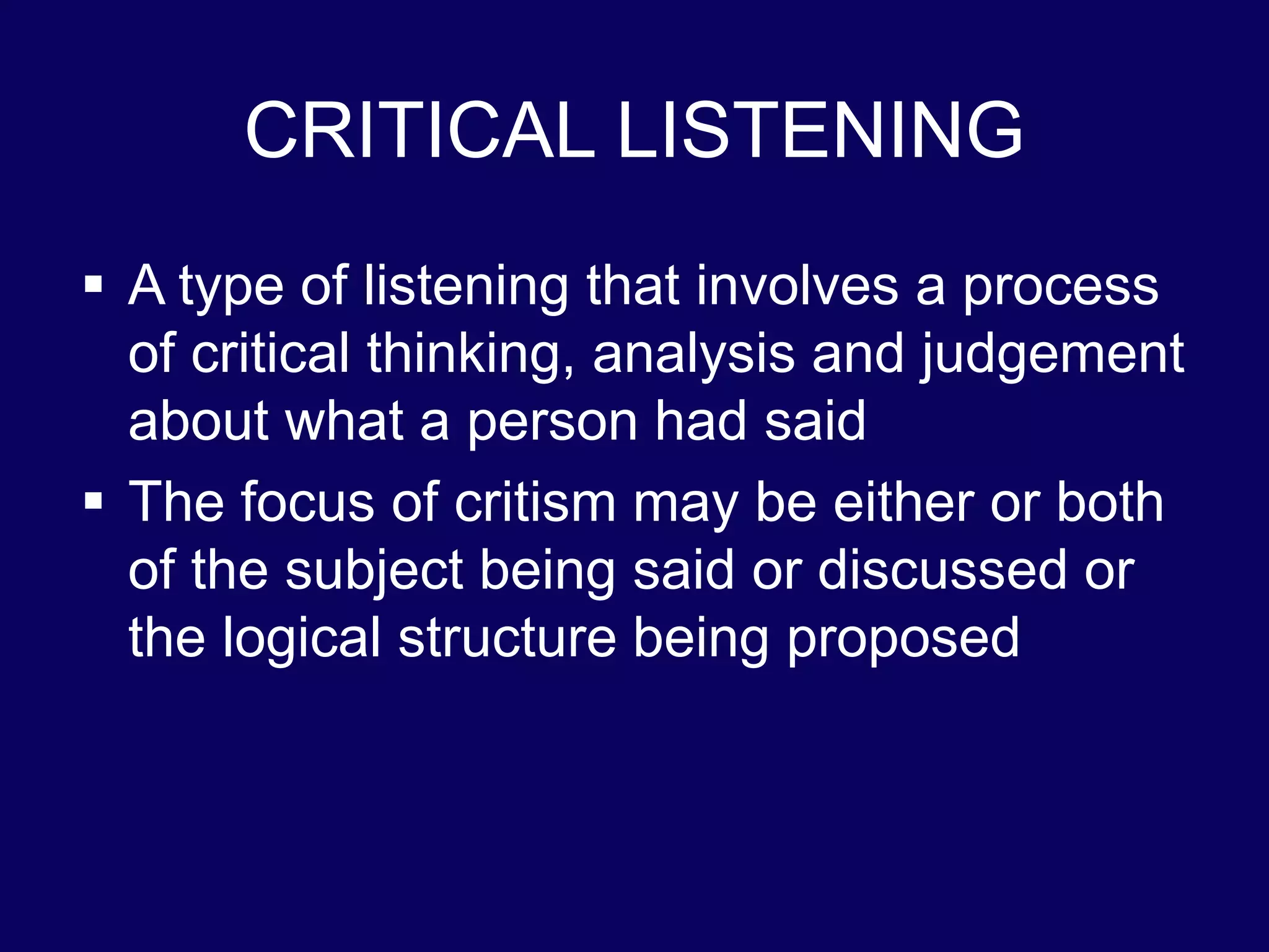 PPT CRITICAL LISTENING.ppt