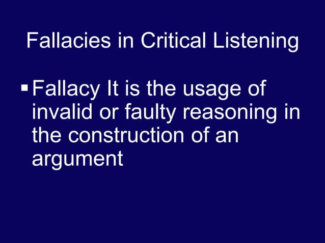 PPT CRITICAL LISTENING.ppt