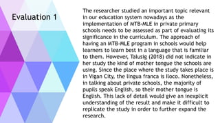 Example of a Research Critique Paper | PDF