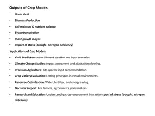 ppt Crop Production Modeling in IT in Agriculture system | PPT
