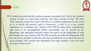 PPT CRPC PRESENTATION.pptx for description pof crpc for law students | PPTX