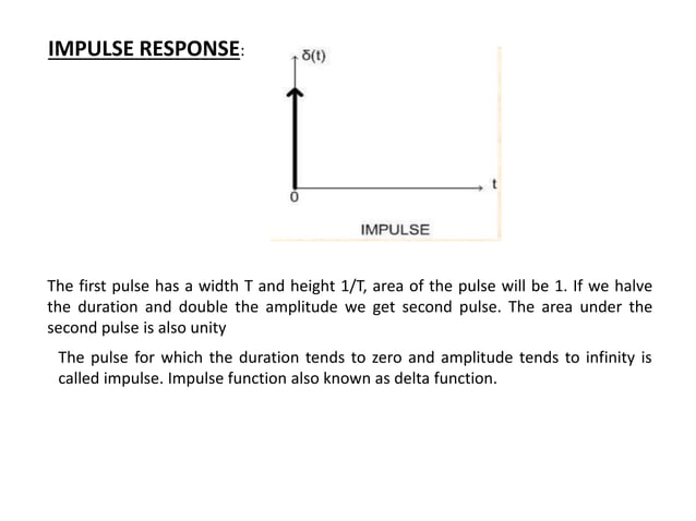 IMPULSE RESPONSE OF SECOND ORDER SYSTEM | PPTX | Physics | Science