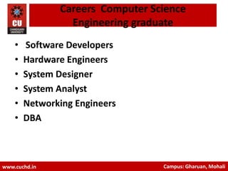 Computer Science and Engineering at Chandigarh University | PPTX
