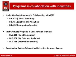 Computer Science and Engineering at Chandigarh University | PPTX