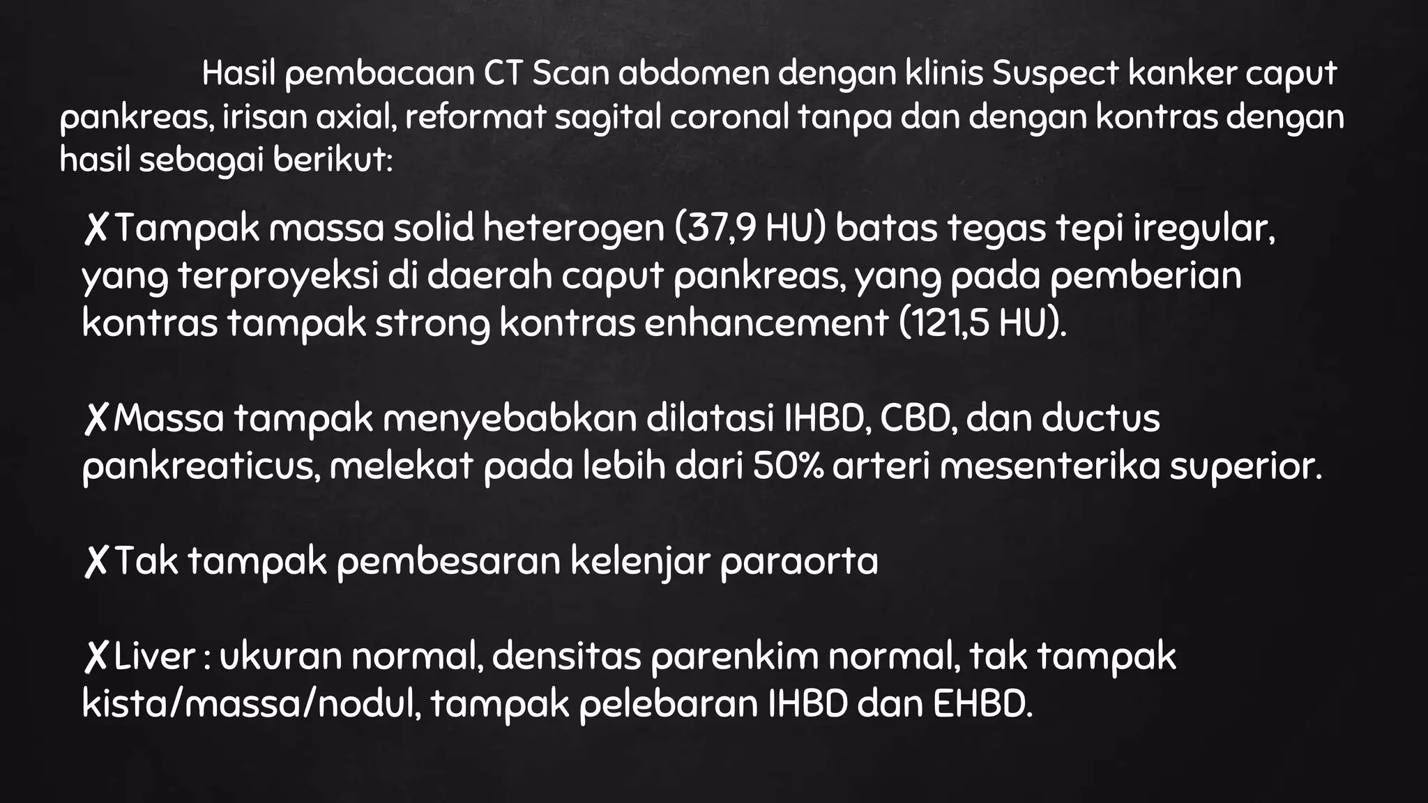 Ppt ct scan abdomen pada klinis kanker pankreas | PPTX